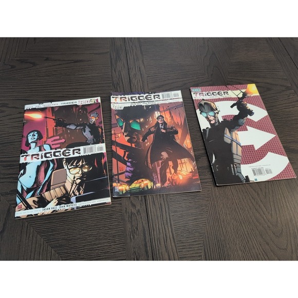 Art | Lot Of 3 Trigger Vertigo Comics 1 2 And 3 Jason Hall John Watkiss ...